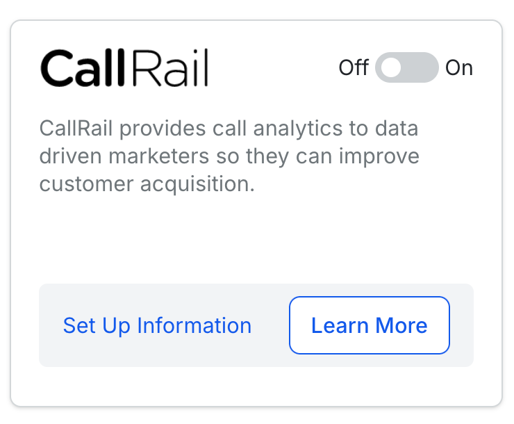 CallRail Integration